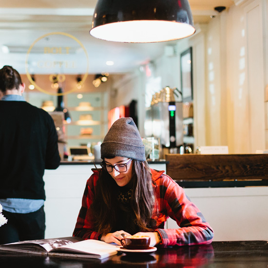 Hibernating Inside Bolt Coffee Co. - Life & Thyme