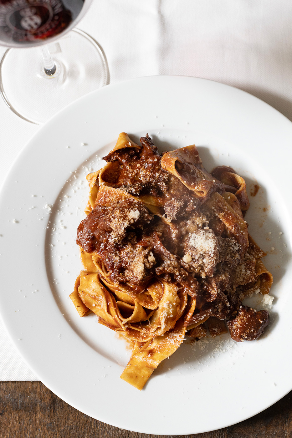 Tagliatelle with Sausage and Chianti Classico Ragu - Life & Thyme